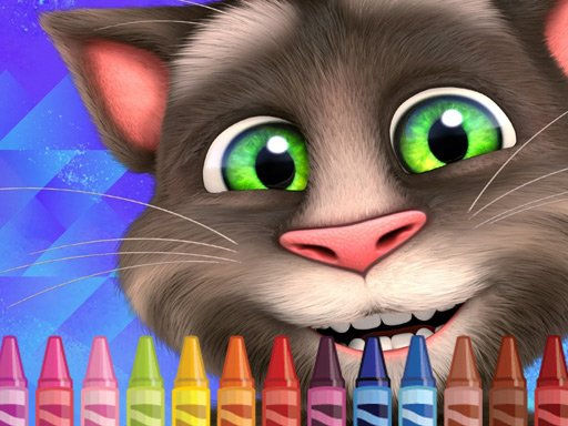 Play Talking Tom Coloring free online game at H5games.online