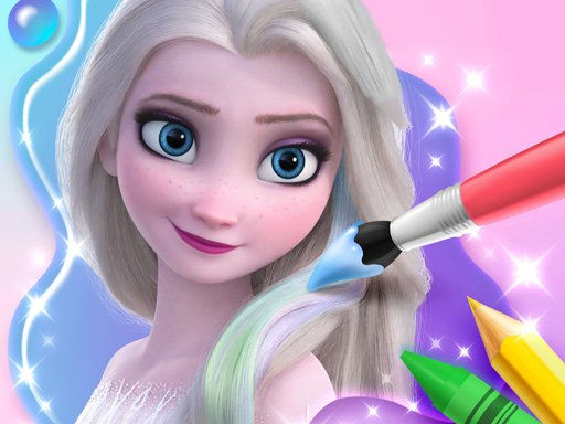 Play Coloring Book For Elsa free online game at H5games.online