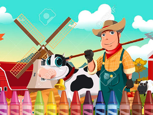 Play Farm Coloring free online game at H5games.online
