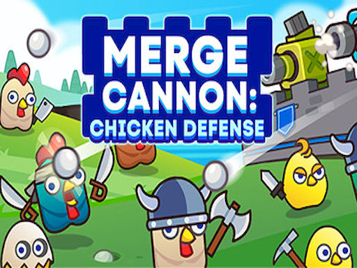Play Merge Cannon: Chicken Defense free online game at H5games.online