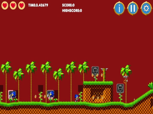 Play Sonic html5 free online game at H5games.online