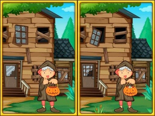 Play Spot The Differences Halloween free online game at H5games.online
