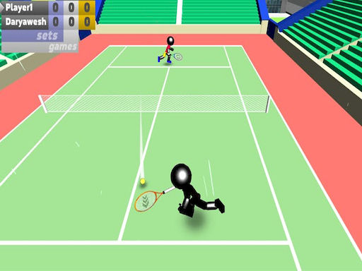Play Stickman Tennis 3D free online game at H5games.online