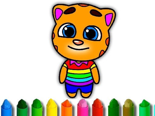 Play Talking Tom Coloring Book free online game at H5games.online